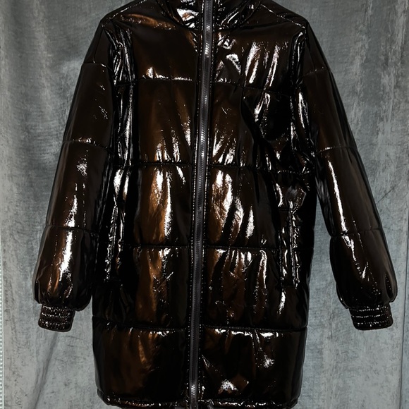 Forever 21 | Jackets & Coats | Latex Puffer Jacket | Poshmark